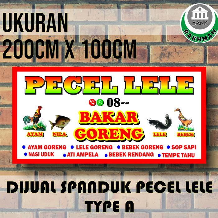 Jual SPANDUK BANNER WARUNG PECEL LELE UKURAN 200CM X 100CM - Jakarta Barat - bank rakhman ...