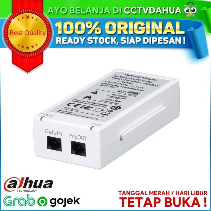 Jual DAHUA POE EXTENDER 100METER PFT1200 / Output 54Volt - 60Watt ...