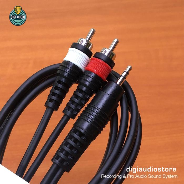 Jual Kabel Aux Mini Jack 3.5mm Stereo to 2 RCA - Cable Low Noise ...