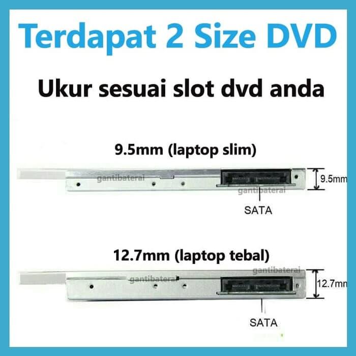 Jual SSD HDD Caddy Slim SATA DVD Slot Hardisk 12.7 - Jakarta Timur - Multidata Computer | Tokopedia