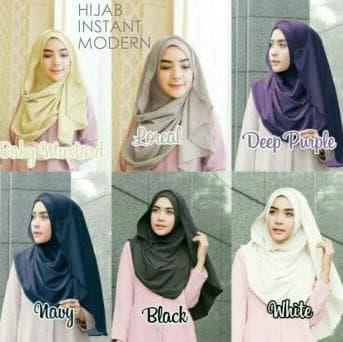 Tutorial Hijab Modern Pashmina Simple