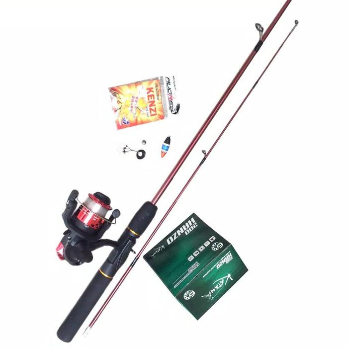 Jual SET PANCING KOMPLIT SAMBUNG 2 FIBER PANJANG 120 REEL SPINNING 200 ...