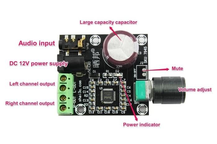 Jual Kit Modul Ampli Mini 15w Pam8610 Amplifier Hifi Stereo Pam 8610 ...