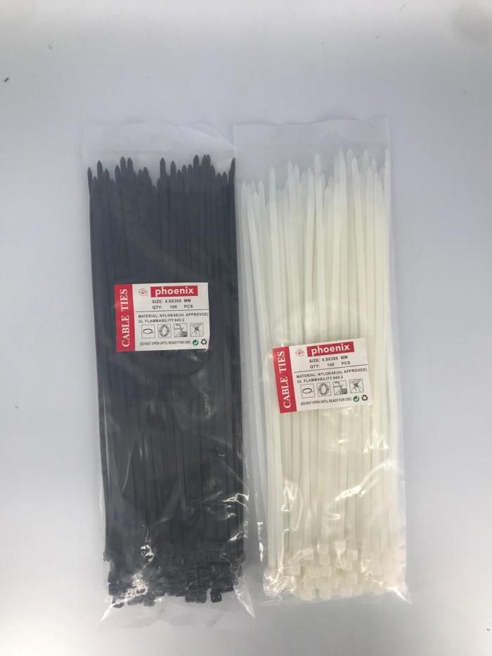 Jual Kabel Ties Cable Tie 4.8 x 30mm (30cm) CV 300 - Putih - Jakarta Barat - PHOENIX ELECTRIC ...