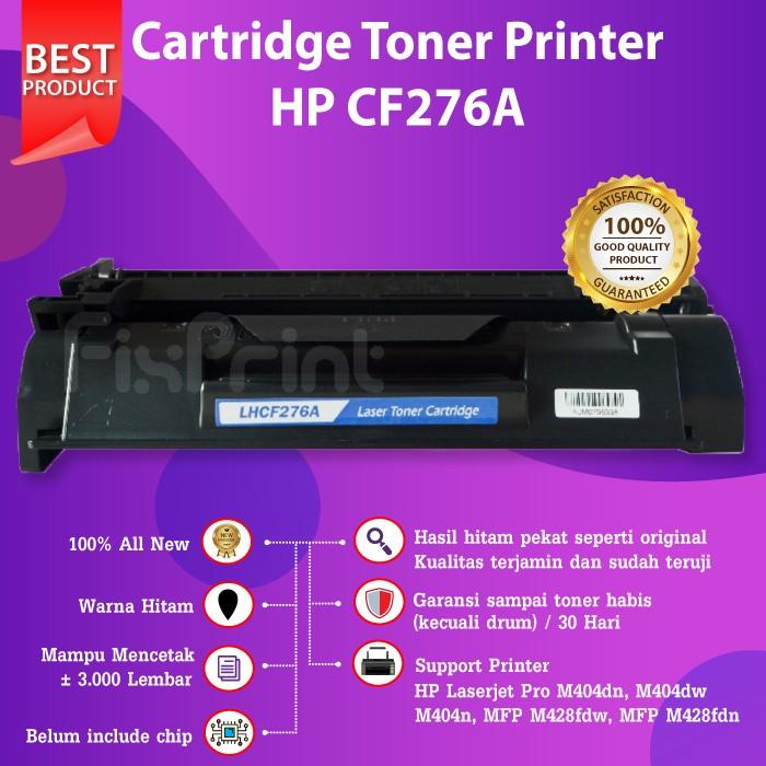 Jual Toner Cartridge Compatible HP 76A CF276A Printer M404dn M404dw ...