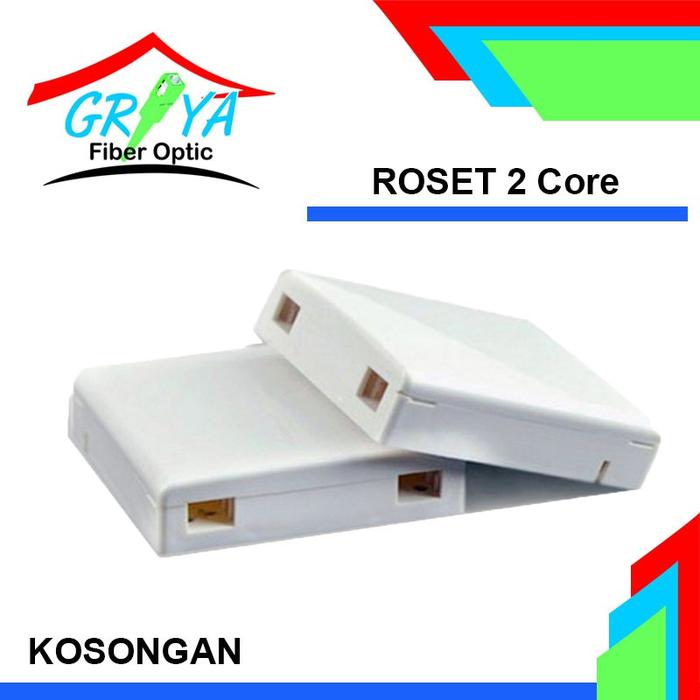 Jual Roset 2 core fiber optik kosongan tanpa adapter dan pigtail - 2 ...