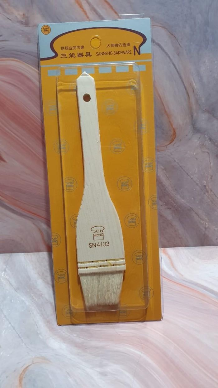 Jual Sanneng SN4133 - Pastry Brush / Kuas Kue Roti Wool / Cake Brush ...