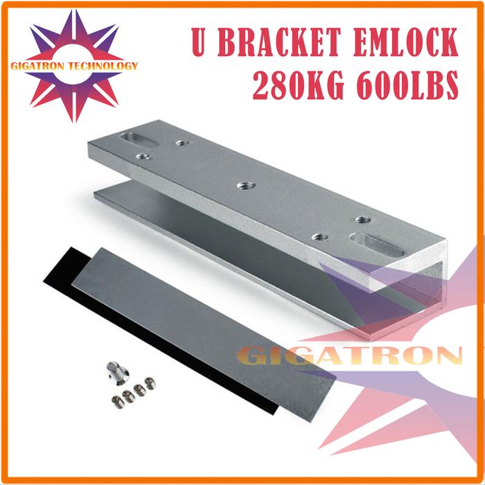 Promo Bracket U 280KG 600LBS Magnetic Lock Em Lock / U Bracket Emlock ...