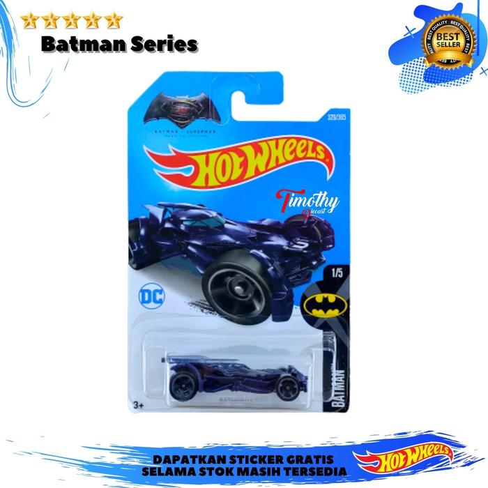 Jual Hot Wheels Batman Series DC X Superman Batmobile Biru Navy Diecast ...