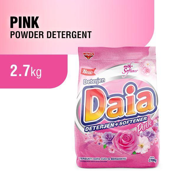 Jual DAIA Detergent Bubuk - plus Softener - 2700g / 2.7 kg - Pink - 2 ...