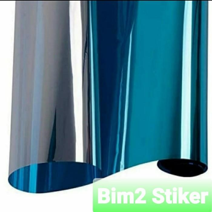 Jual sticker stiker kaca one way/ cermin pelapis/penolak panas - Biru ...