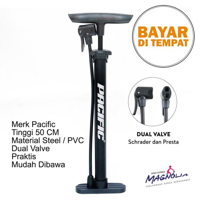 Promo Pompa Angin Ban Sepeda dan Motor Kompa Speda Manual Dual Pentil ...