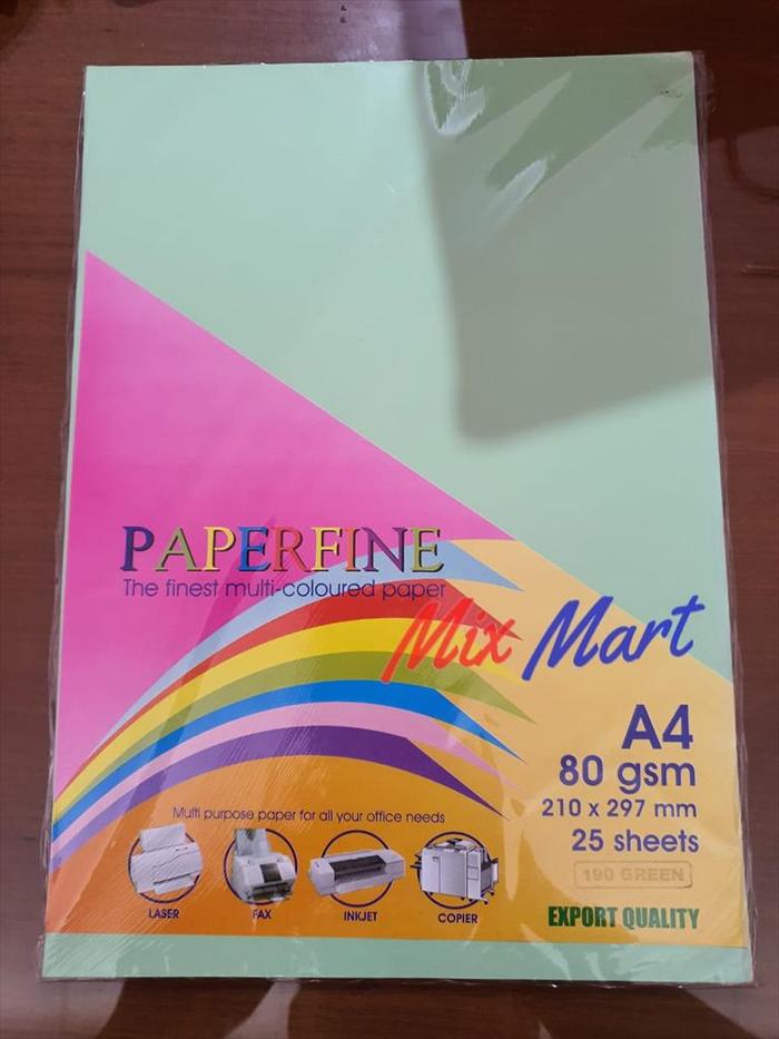 Jual Kertas Warna Paperfine 25 sheets A4 80 gr - Biru - Jakarta Utara ...