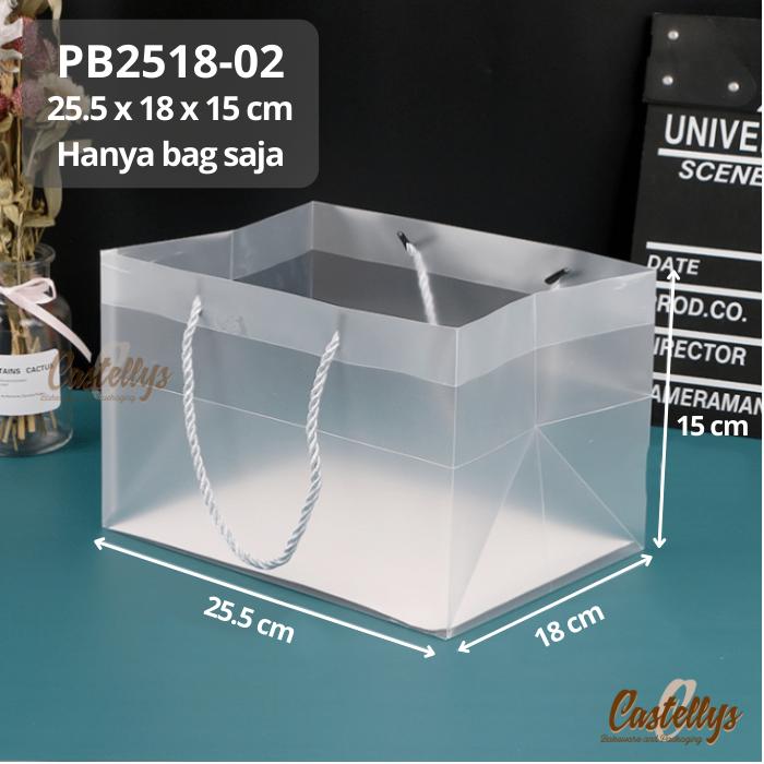 Jual Paper Goodie Bag Plastik Doff PB2518-02 Packaging Kue Hampers ...