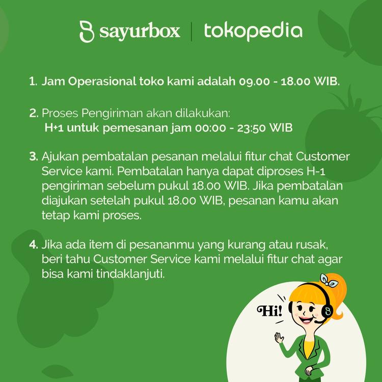 Sayurbox - Produk Resmi & Terlengkap | Tokopedia