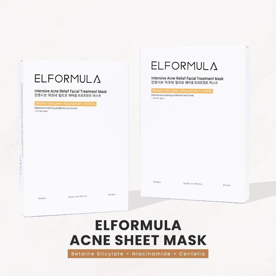 Jual ELFORMULA Intensive Acne Relief Facial Treatment Mask - Box (isi 5 ...