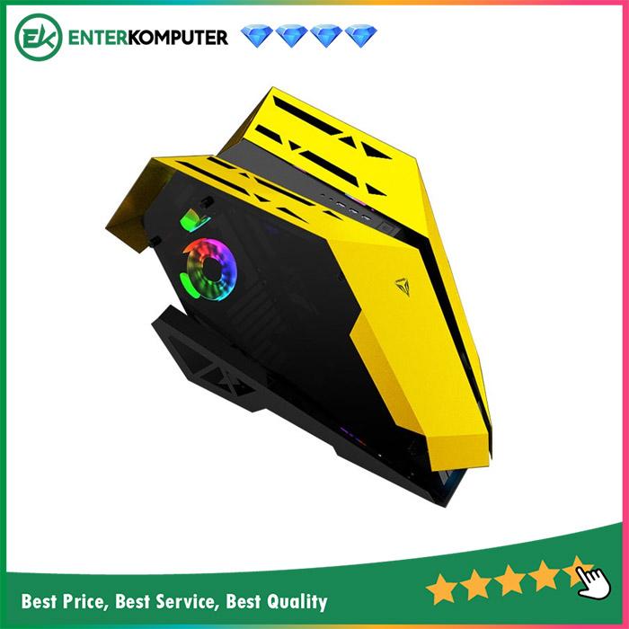 PRIME V[L] Black Yellow - ALUMUNIUM EXTREME GAMING CASE - DUAL SIDE ...