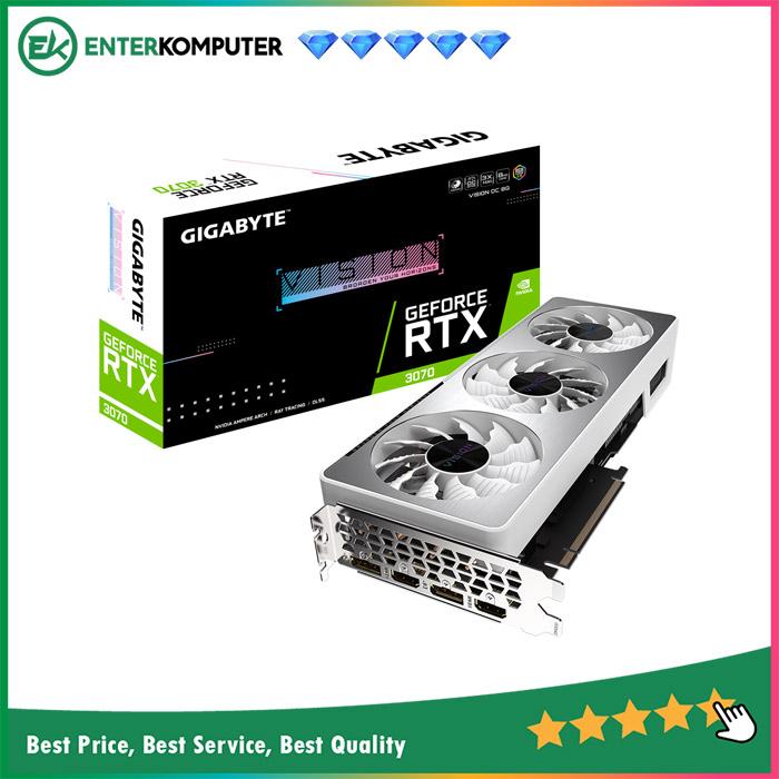 Gigabyte GeForce RTX 3070 8GB GDDR6 Vision OC Rev2.0 - GV-N3070VISION ...