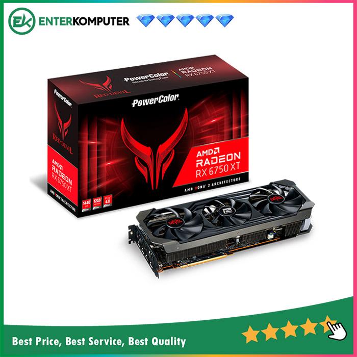PowerColor Radeon RX 6750 XT 12GB GDDR6 Red Devil - Enterkomputer Jual ...