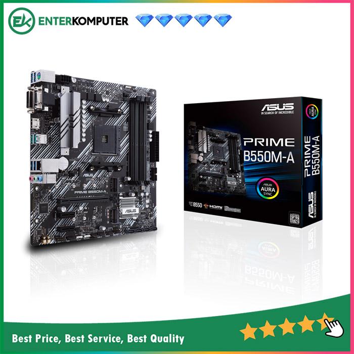 Asus PRIME B550M-A (AM4, AMD Promontory B550, DDR4, USB3.2, SATA3 ...