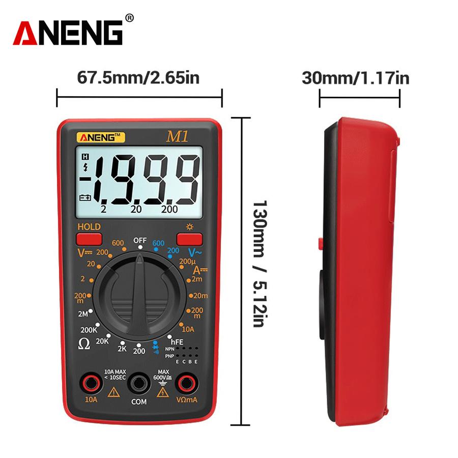 Promo Aneng M1 Digital Multimeter Voltage Tester DC AC Original Diskon ...