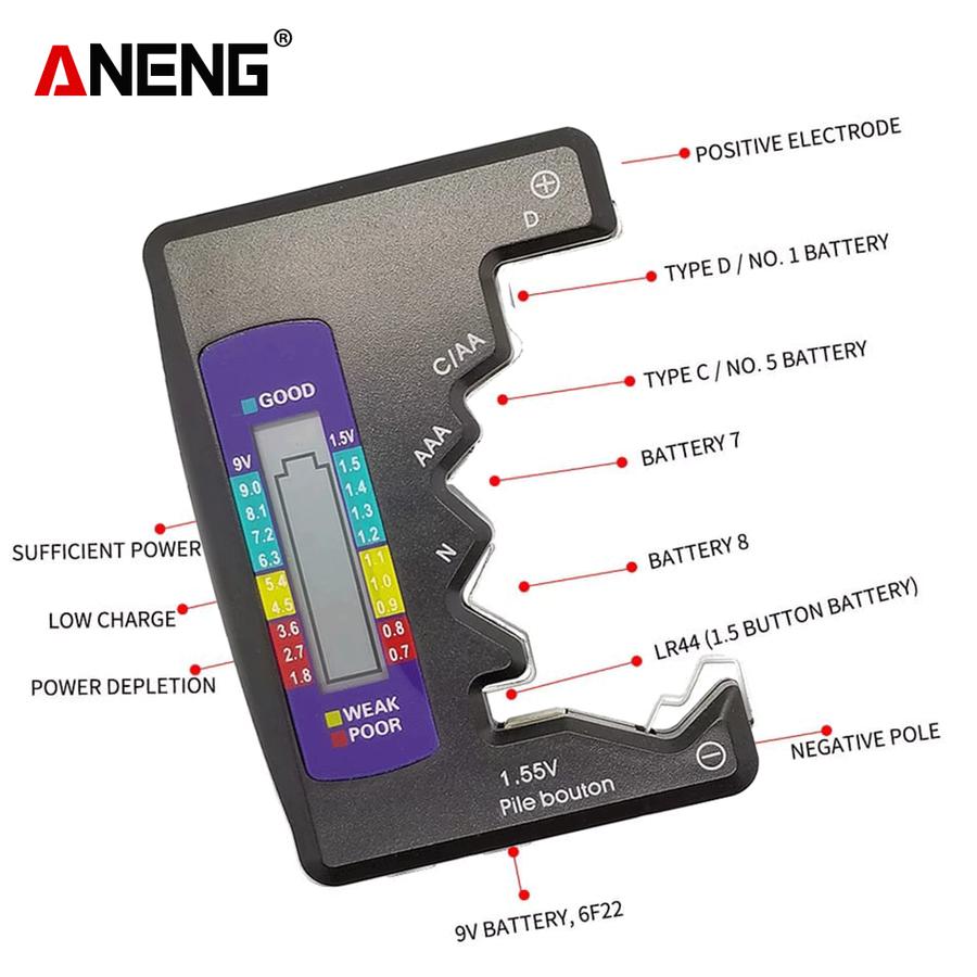 Jual Aneng Display Card Type Digital Battery Capacity Tester Power ...