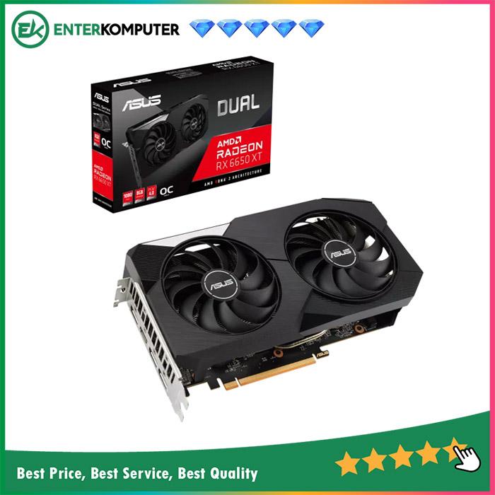 Asus Radeon RX 6650 XT 8GB GDDR6 Dual OC Edition - Enterkomputer Jual ...