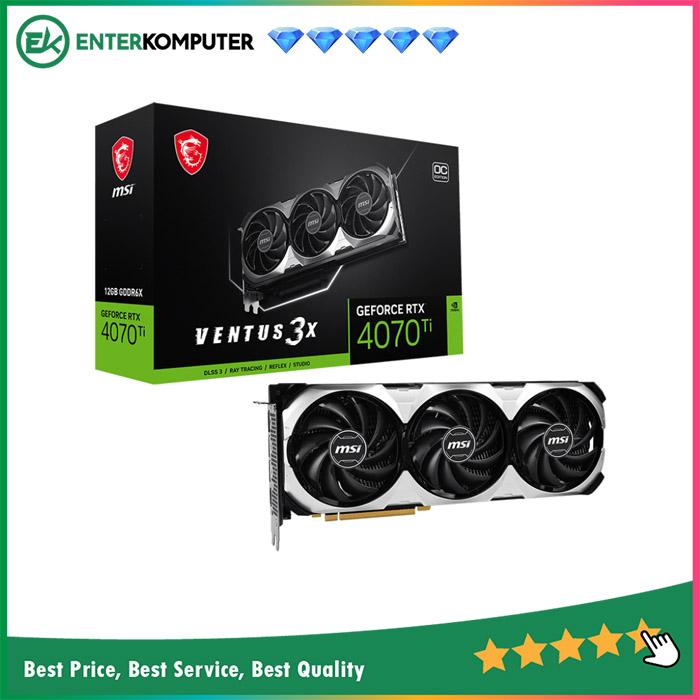 MSI GeForce RTX 4070 Ti 12GB GDDR6X - Ventus 3X OC 12G - Enterkomputer ...