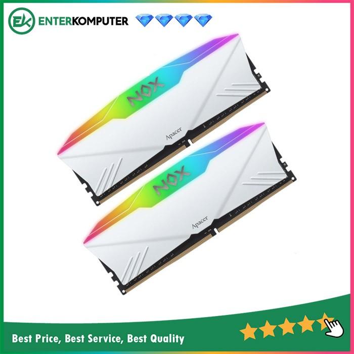 Apacer DDR4 PC25600 3200Mhz Dual Channel 32GB (2x16GB) - NOX RGB Aura2 ...