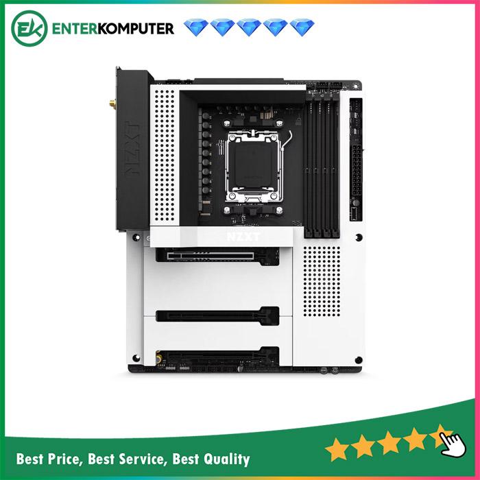 NZXT N7 B650E WIFI - Matte White (AM5, AMD B650, DDR5, USB3.2 Type-C ...