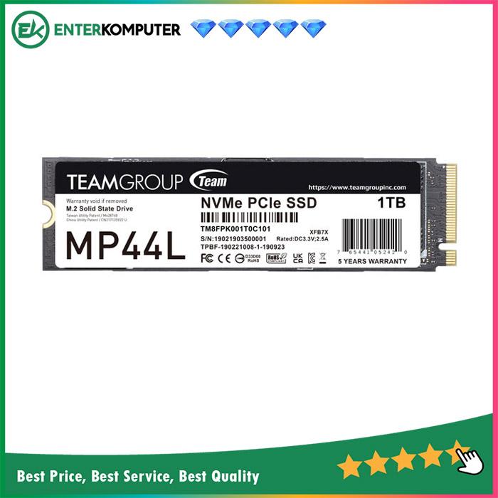 Team MP44L 1TB M.2 PCIe 4.0 x4 - TM8FPK001T0C101 - R 5000MB/s & W ...