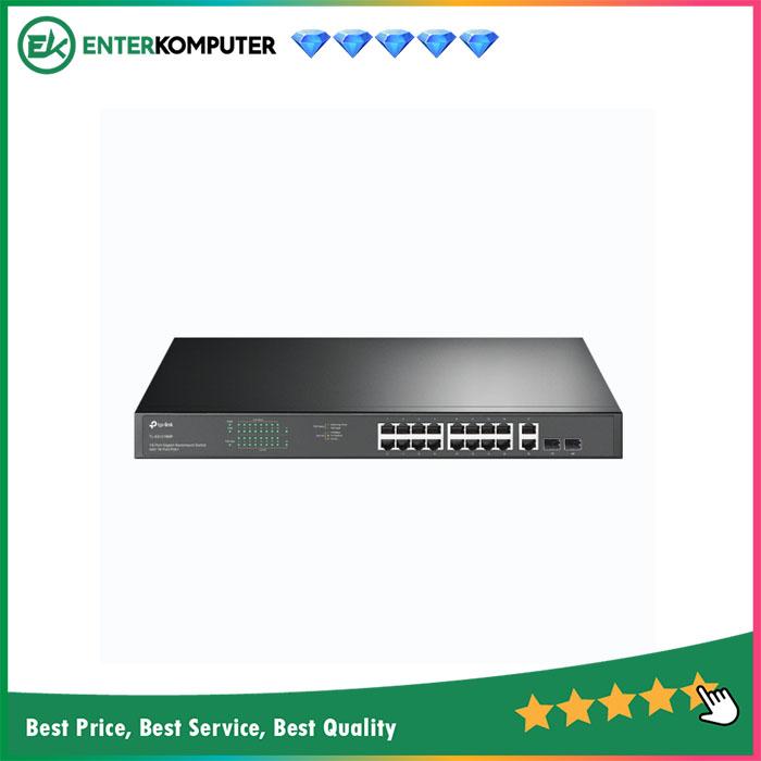 TP-Link 18-Port Gigabit Rackmount PoE Switch with 16 PoE+ - TL-SG1218MP ...