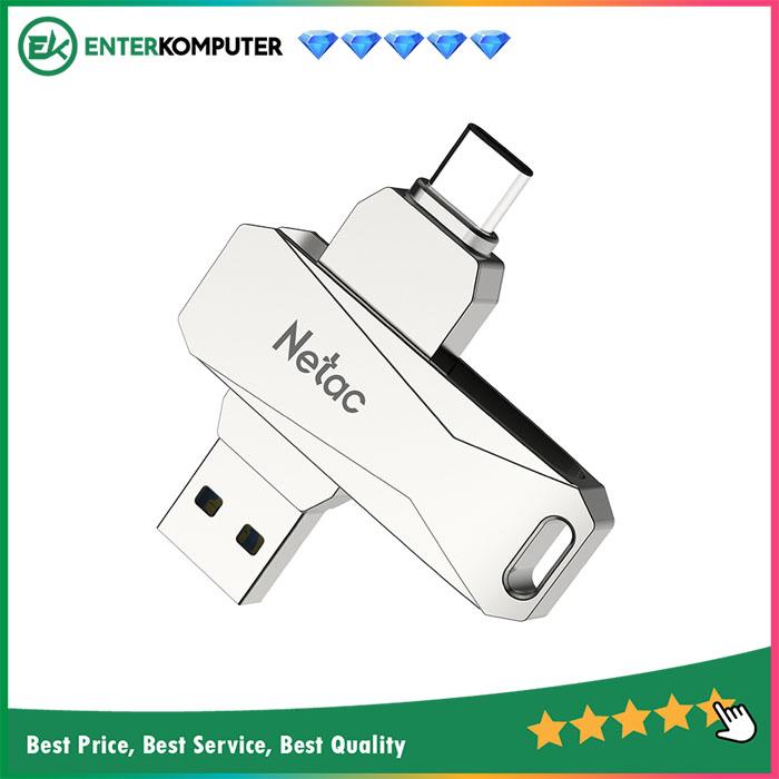 Netac USB Drive OTG U782C 128GB USB 3.0 + Type-C - Enterkomputer Jual ...