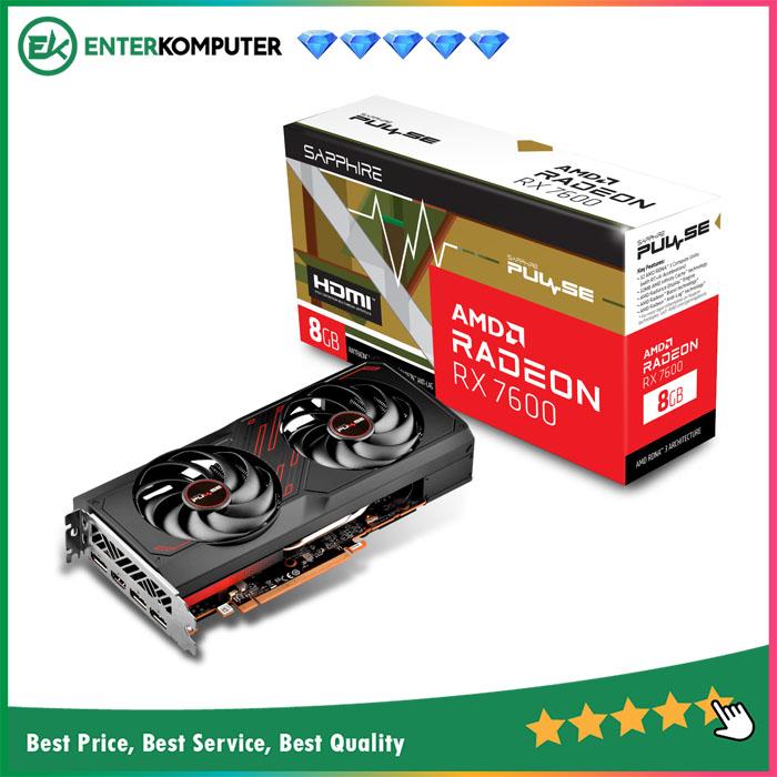 Sapphire PULSE Radeon RX 7600 8GB GDDR6 Gaming OC - Enterkomputer Jual ...