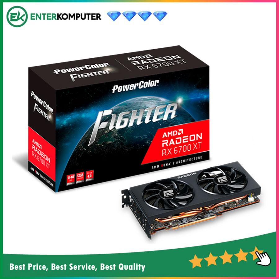 PowerColor Radeon RX 6700 XT 12GB GDDR6 Fighter - Enterkomputer Jual ...