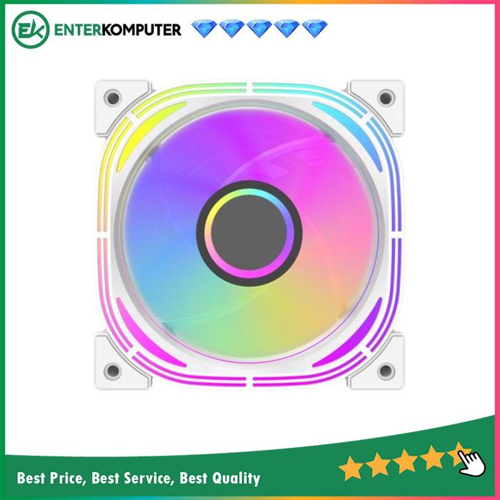 Aigo DarkFlash Infinity 24 Pro White 12CM PWM A-RGB Fan - Enterkomputer ...