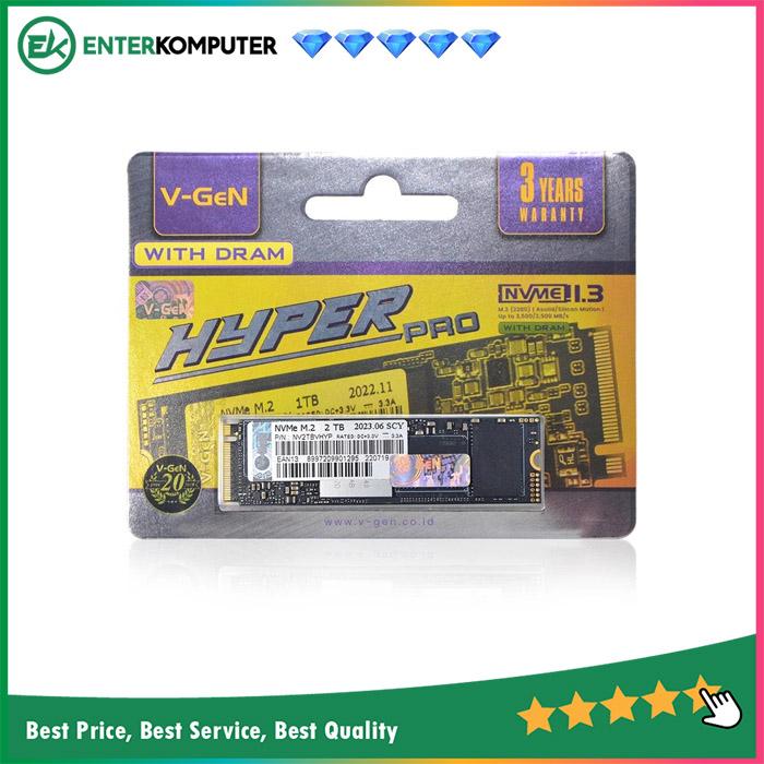 V-Gen SSD M.2 NVMe PCIe Gen3 x4 2TB - Hyper PRO Series - Enterkomputer ...