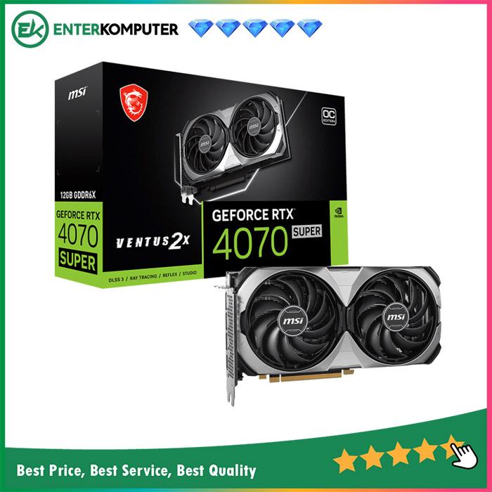 MSI GeForce RTX 4070 SUPER 12GB GDDR6X - Ventus 2X OC - Enterkomputer ...