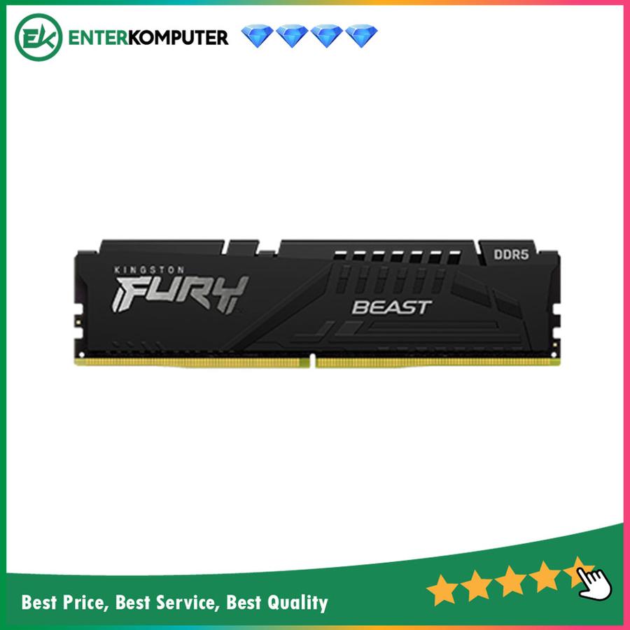 Kingston FURY Beast Black DDR5 PC41600 5200MHz 8GB (1x8GB) 40-40-40 - KF552C40BB-8 ...