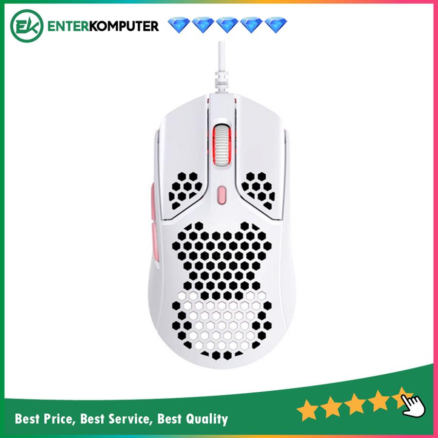 HyperX Pulsefire Haste White Pink Gaming Mouse - Enterkomputer Jual ...