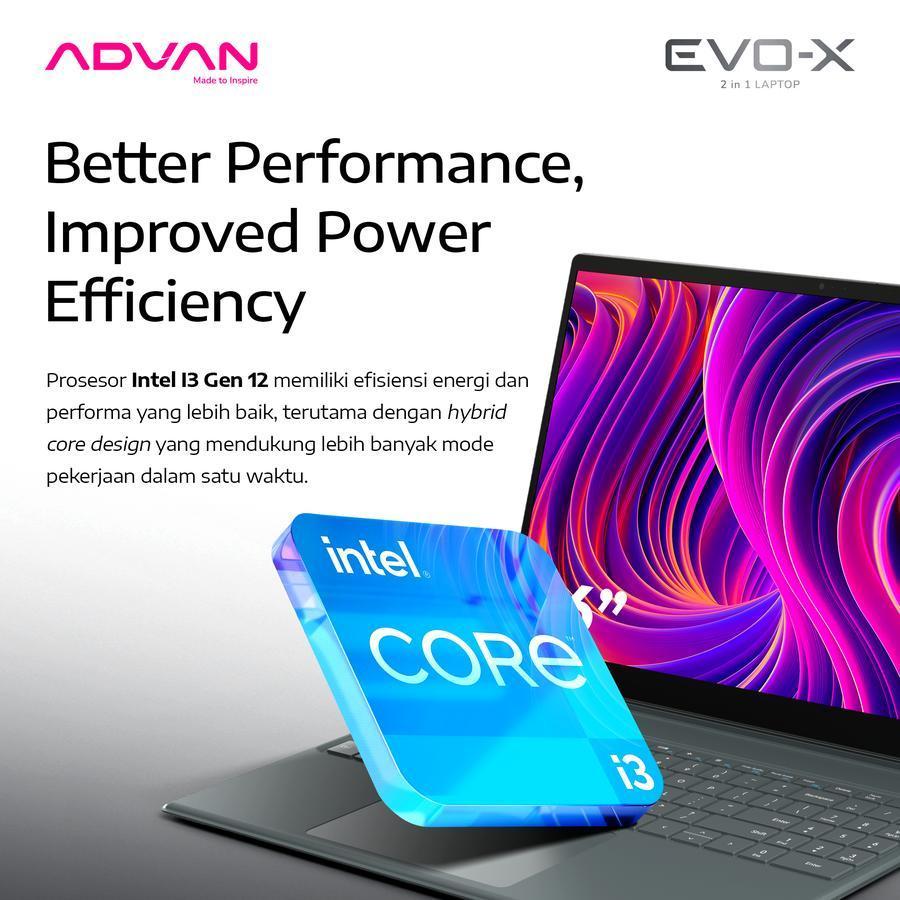 ADVAN EVO X 13 I3 1215U 12GB 512GB SSD W11