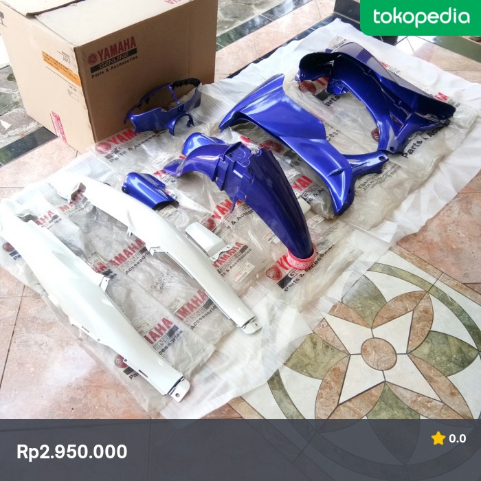 Cover Body Halus Fullset Jupiter Z CW 2005 Biru Putih Original YGP NOS ...