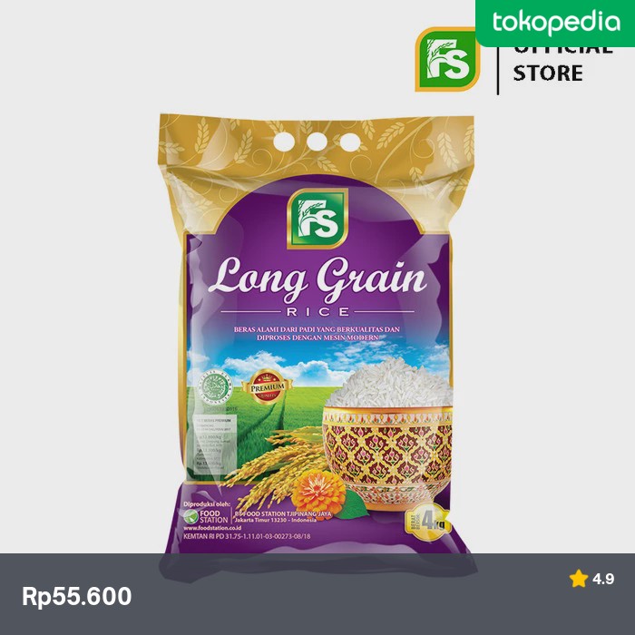 FS Long Grain Beras 4 Kg - Rp55.600