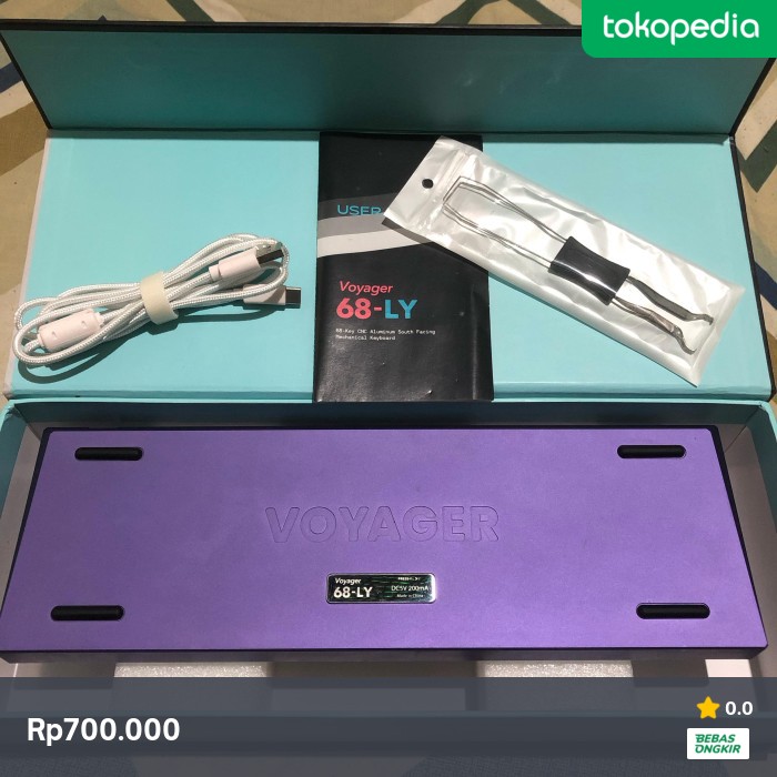 VOYAGER68 Lightyear Edition CNC Alu South Facing Mechanical Keyboard