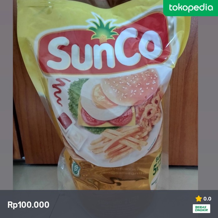 sunco 2 liter - Rp100.000