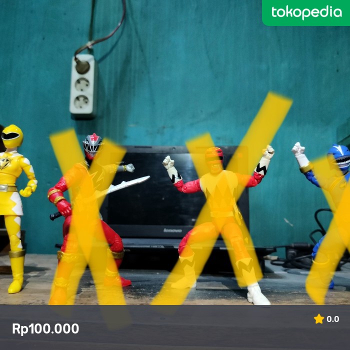 lightning collection power rangers kuning, biru - Rp100.000