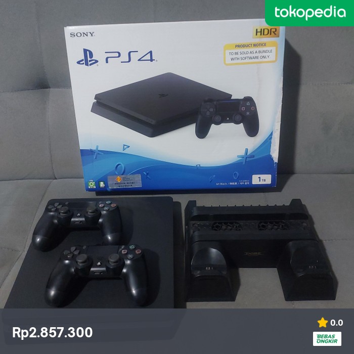 Playstation 4 Slim 1TB CUH Seri 2218B Bonus Game Digital, Stand Multifunction dan Stick - Rp2 ...