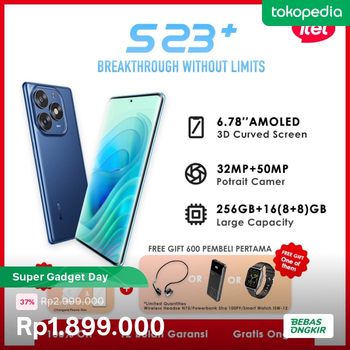 itel S23+ 256GB+16GB(8+8GB) - AMOLED CURVED - 32MP AI SELFIE - NFC ...