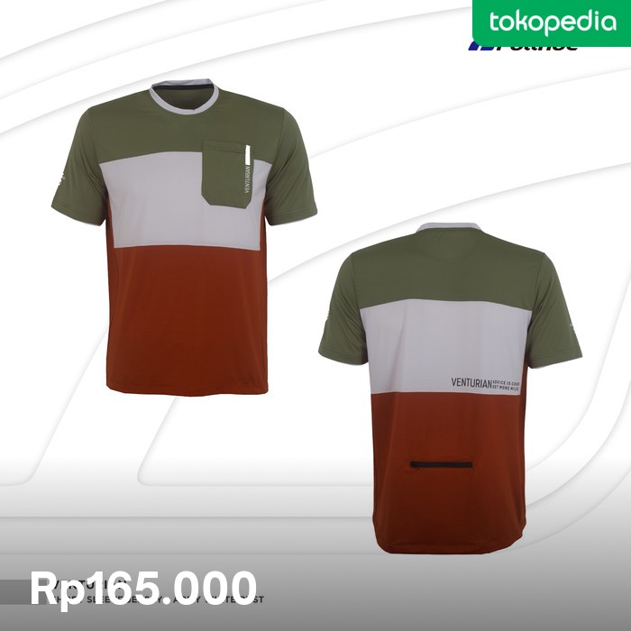 Jersey Gowes Lari Hiking Merk POLLRIDE VENTURIAN Army White Rust
