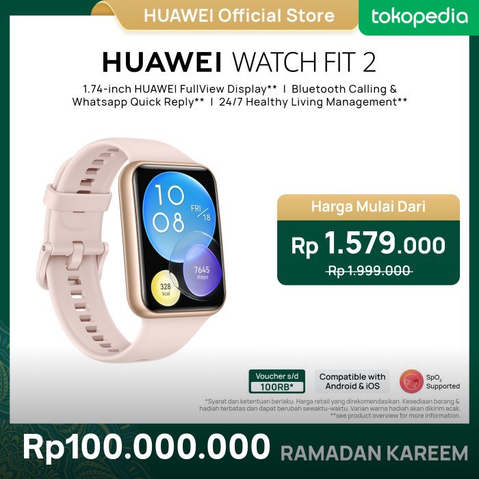 HUAWEI WATCH FIT 3 Smartwatch | 1.82" Ultra-slim | 10 Days Battery di ...